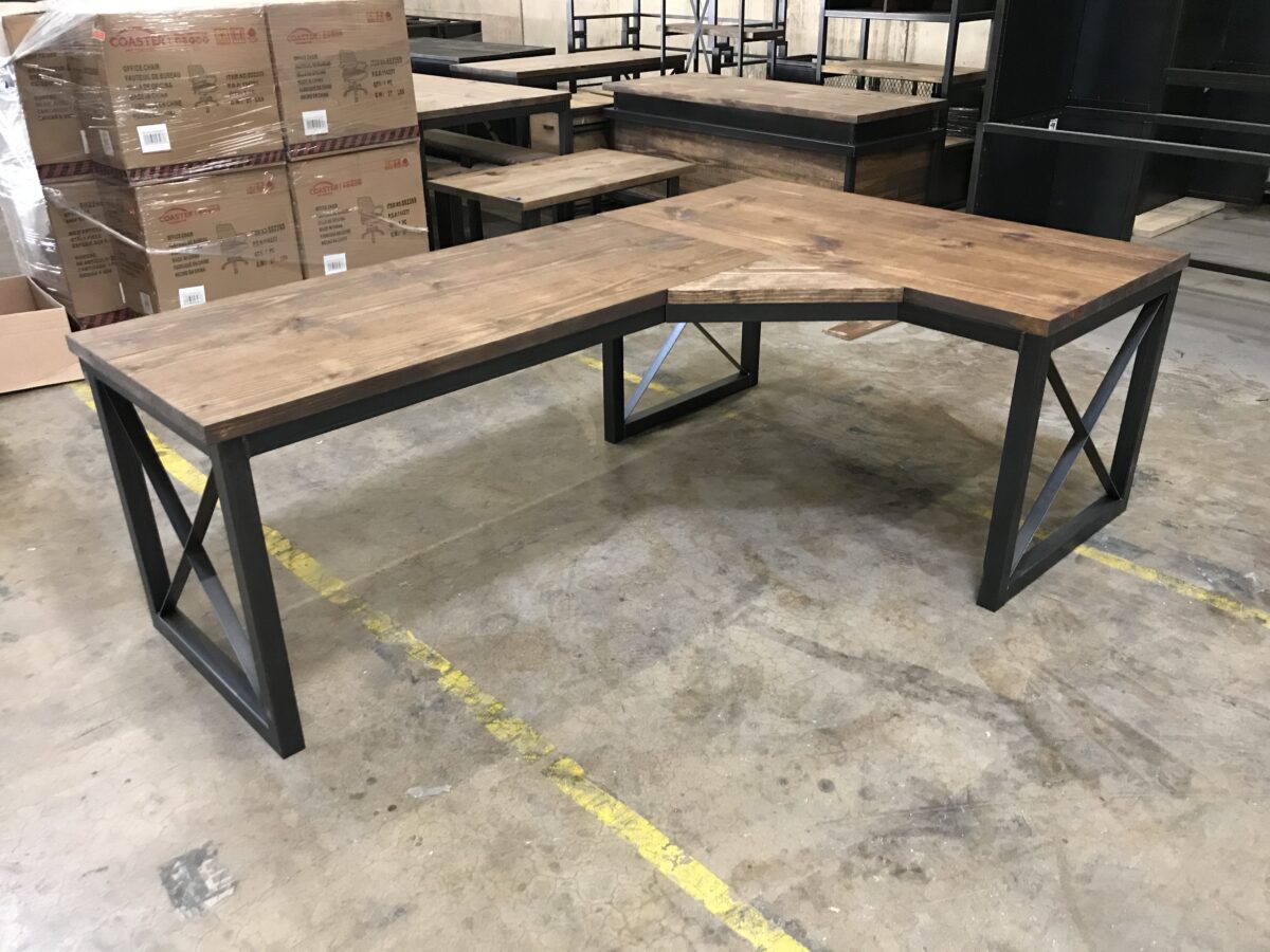 Custom L-Shaped Desk - Atico Furniture